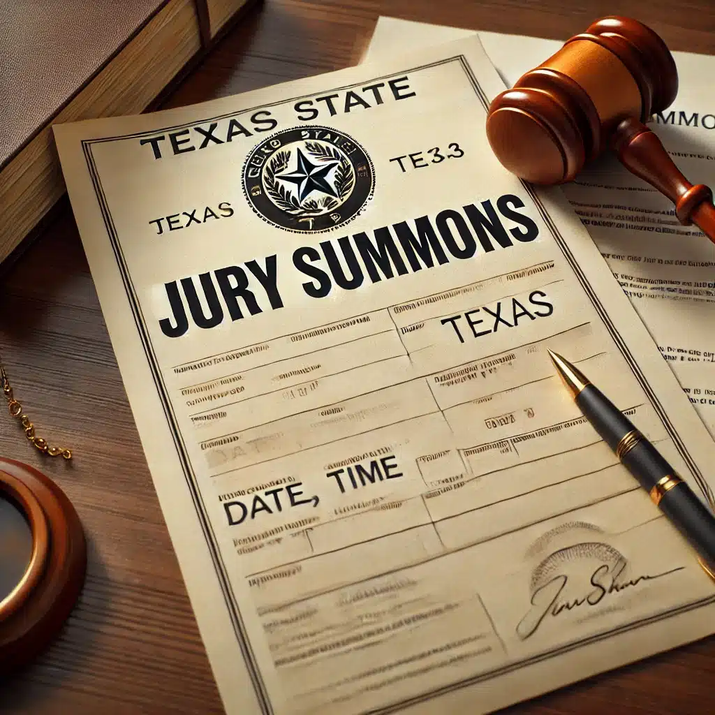 Jury Summons Texas | Law Office of Bryan Fagan